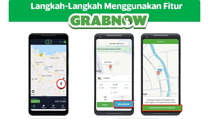 Cara Pesan Grab Now, Perjalanan Jadi Lebih Cepat! - Tip Kerja